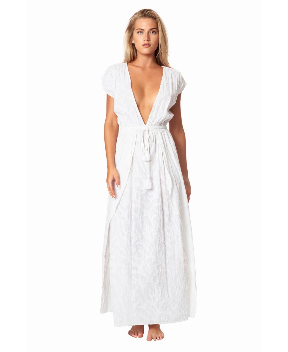 Click here for La Moda Clothing Womens Eyelet High Low Cover Up -... prices