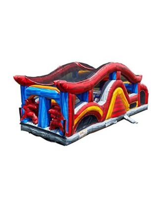 JumpOrange Shadow Obstacle Course Bounce House Inflatable for Kids and ...