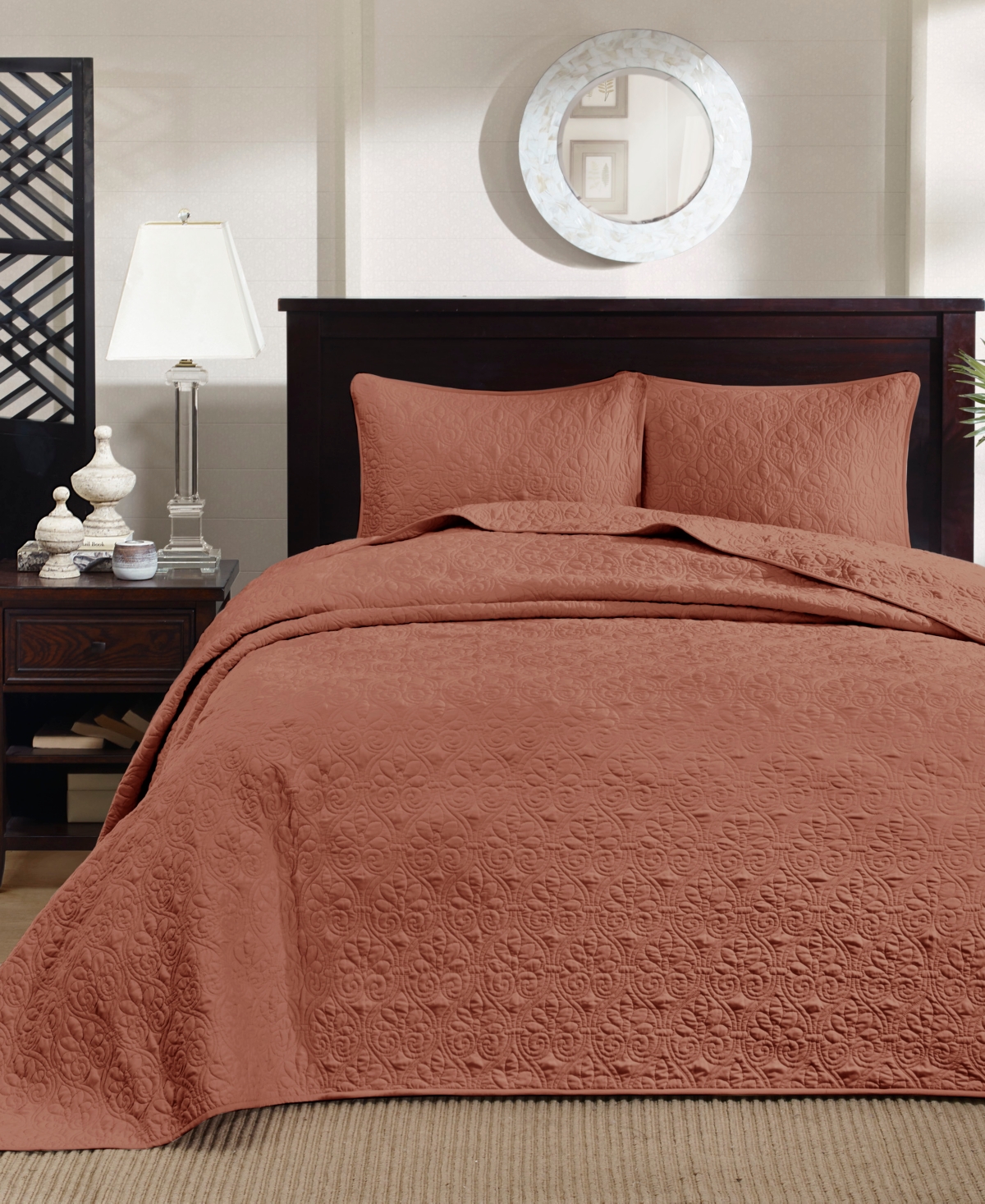 Click here for Madison Park Quebec Quilted 3-Pc. Bedspread Set  K... prices
