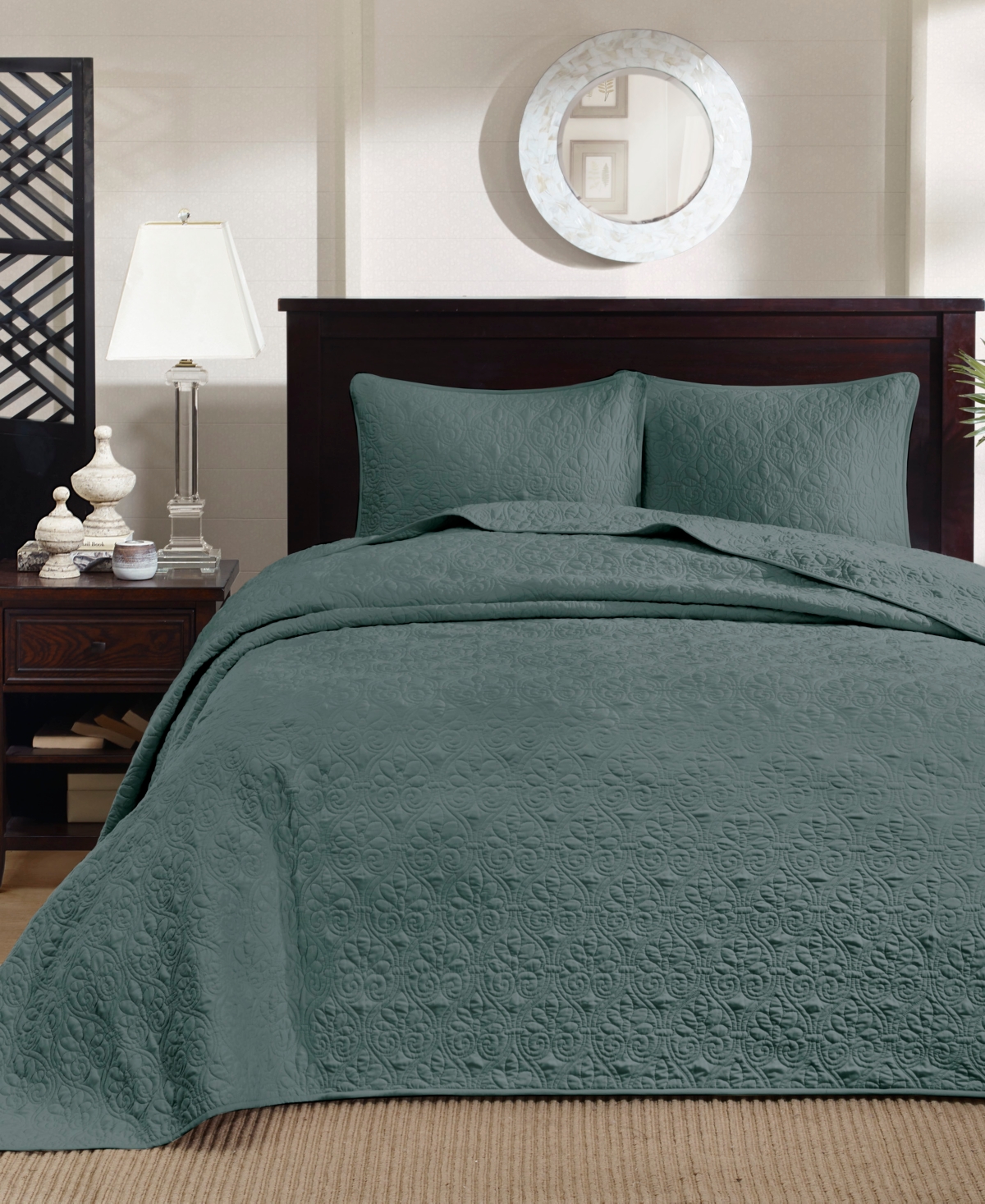 Click here for Madison Park Quebec Quilted 3-Pc. Bedspread Set  K... prices