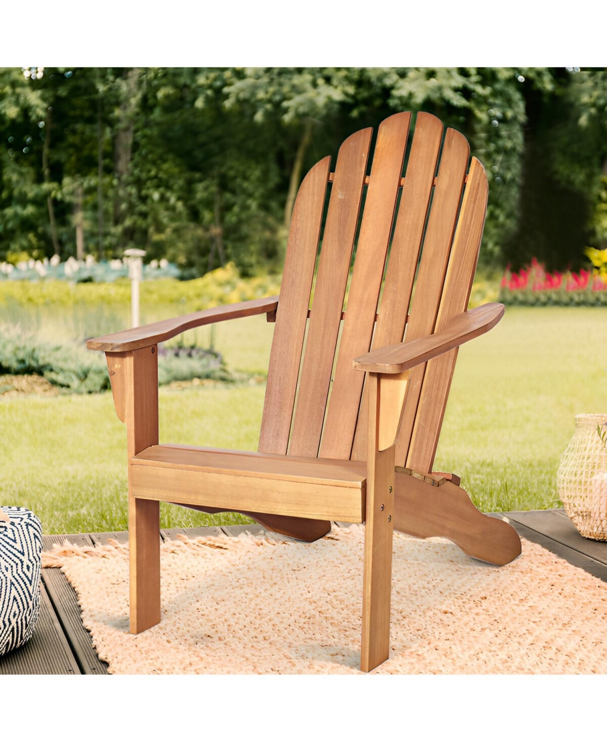Click here for Vebreda Wood Outdoor Adirondack Chair with Ergonom... prices