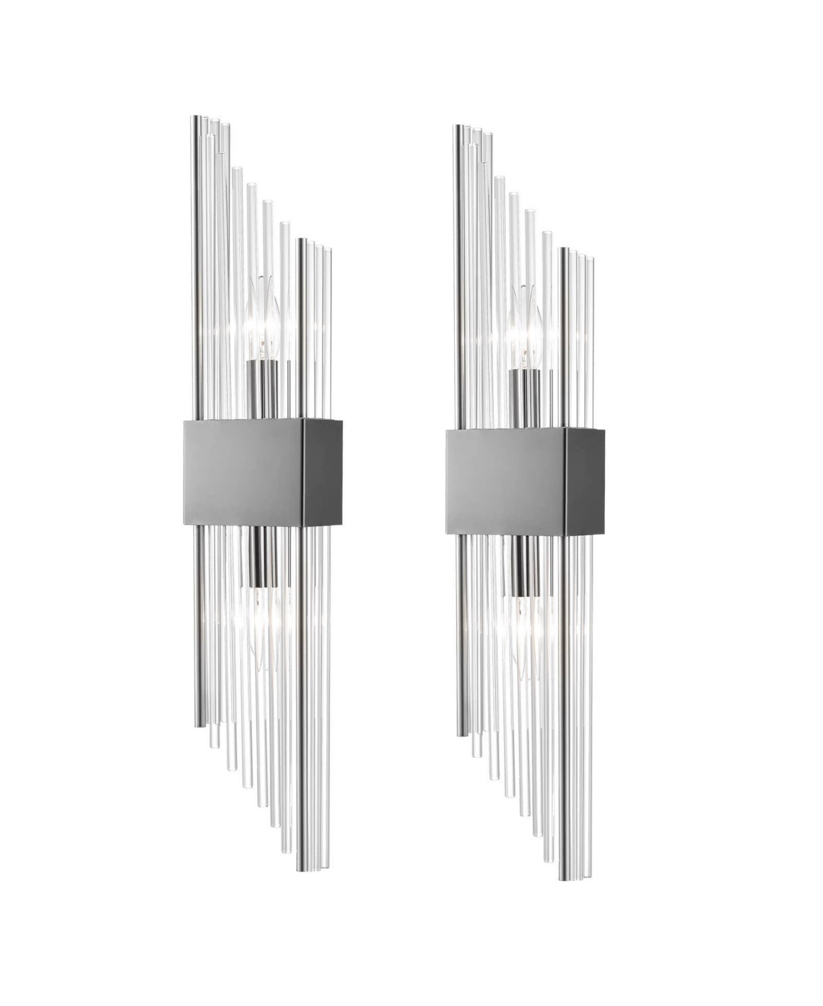 Click here for Moose Set of 2 Modern Black Metal Wall Sconces wit... prices
