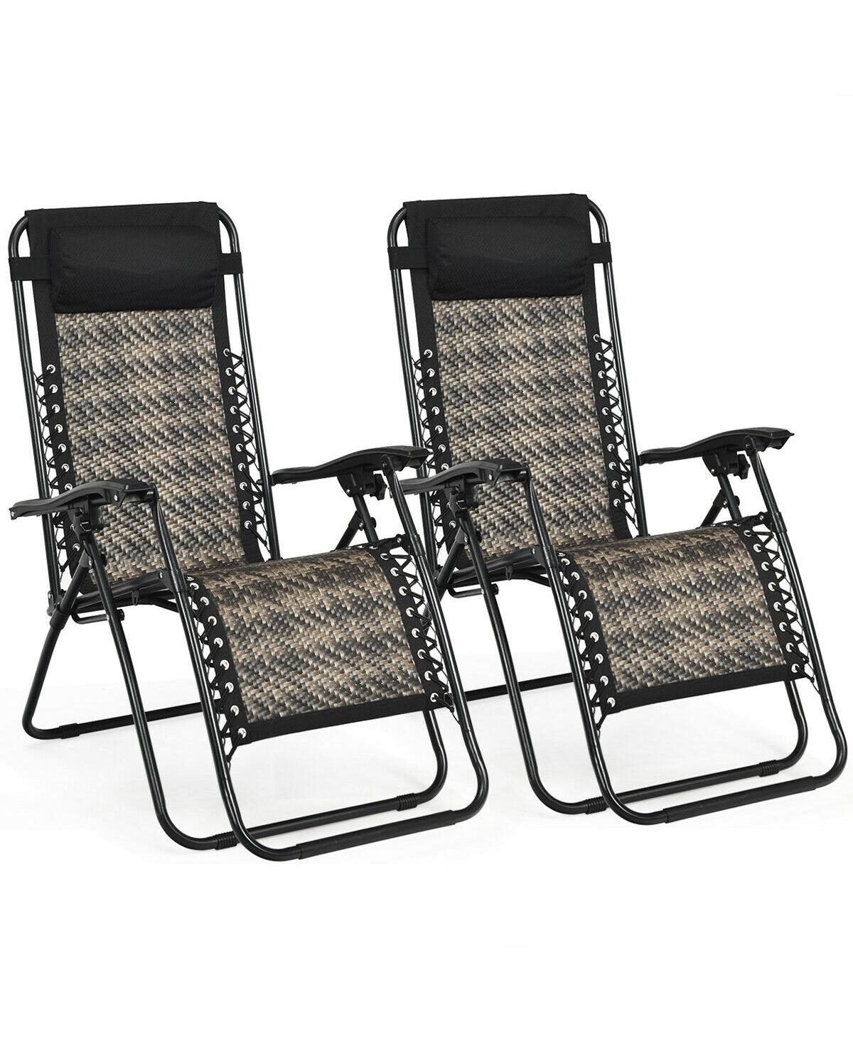 Click here for Inolait Sugift 2 Pieces Folding Patio Rattan Zero... prices