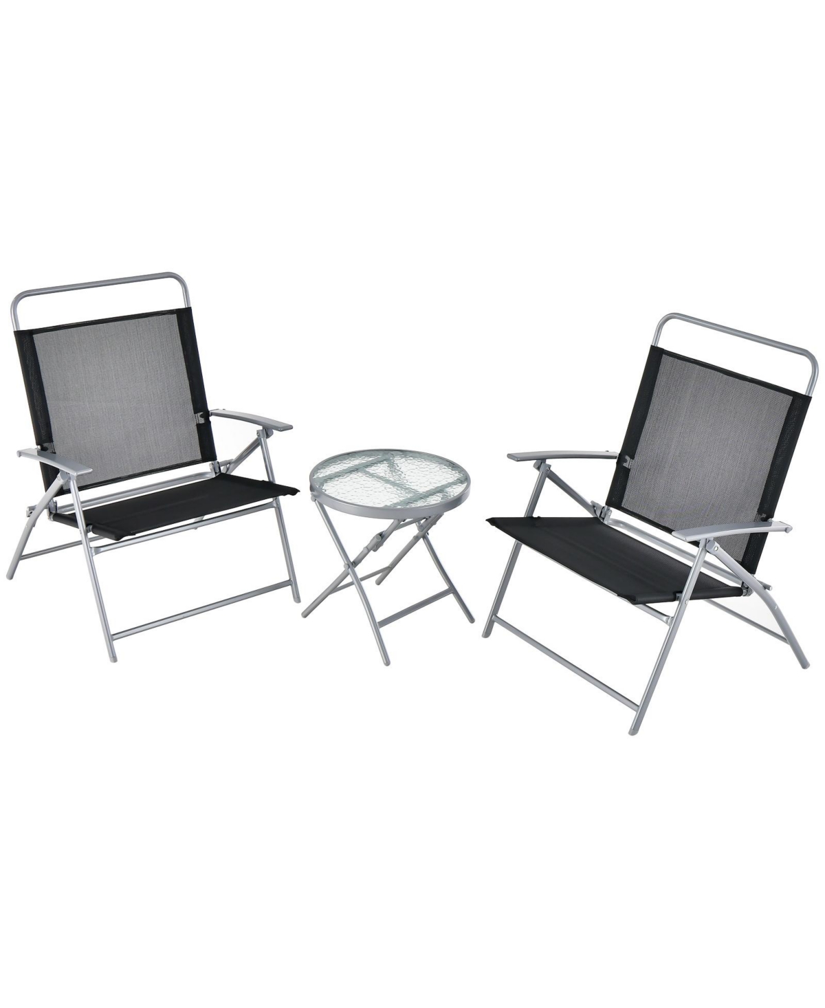 Click here for 3 Pieces Patio Foldi - Black prices
