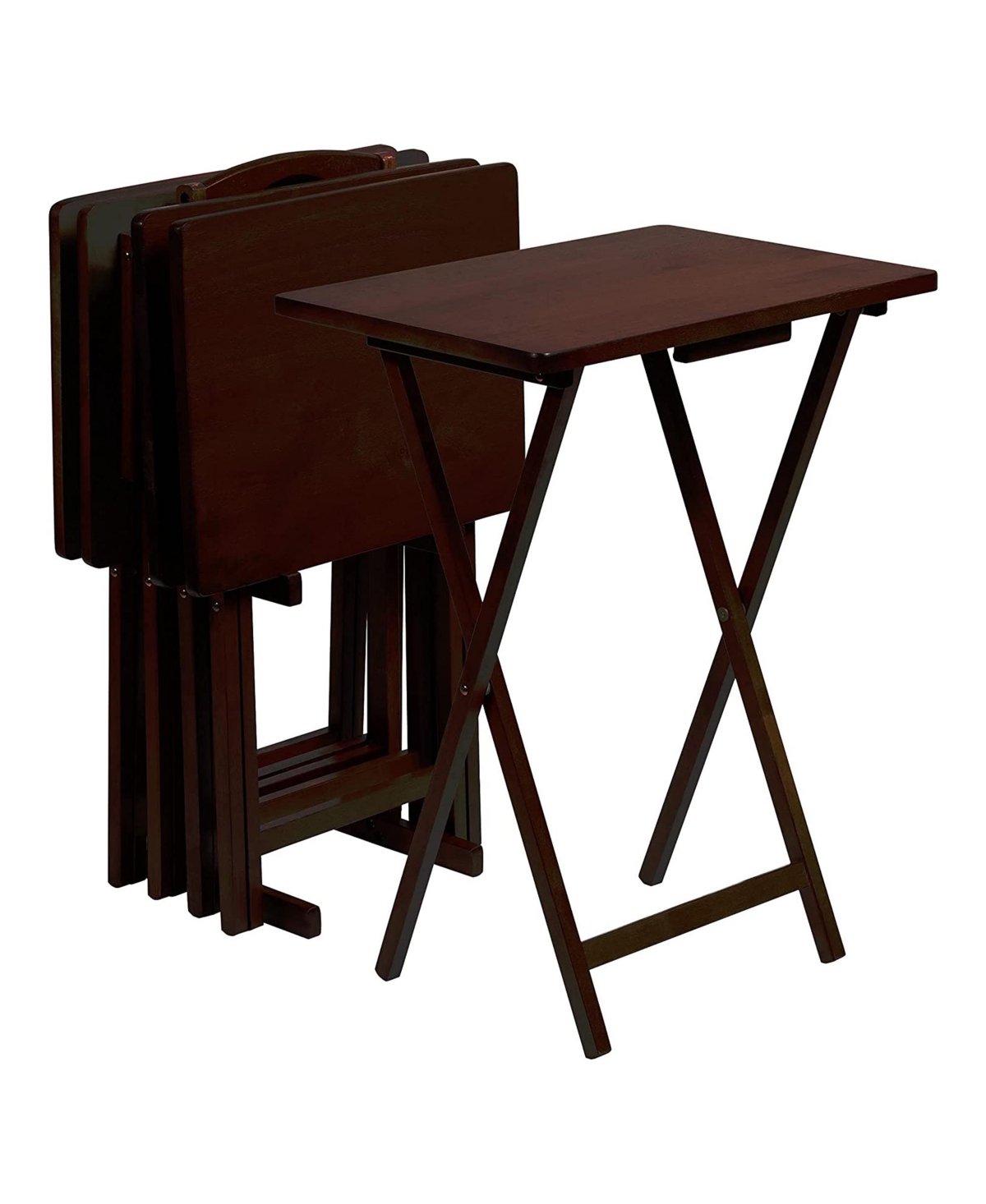 Click here for Pj Wood Folding Tv Tray Tables with Compact Storag... prices
