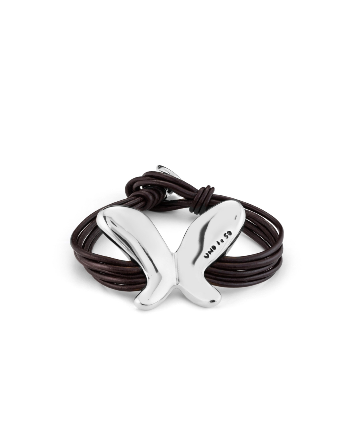 Click here for UNOde50 Central Butterfly 6 Leather Strap Bracelet... prices