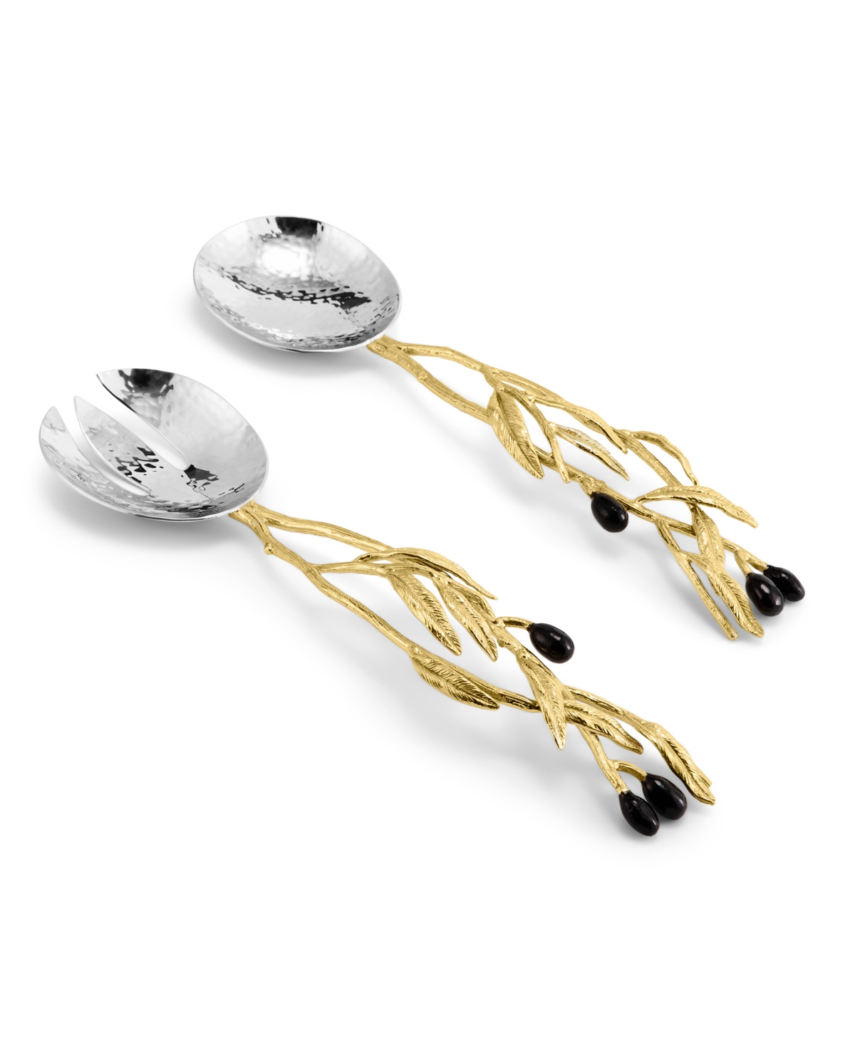 Click here for Michael Aram Olive Branch Serving Set  Set of 2 prices