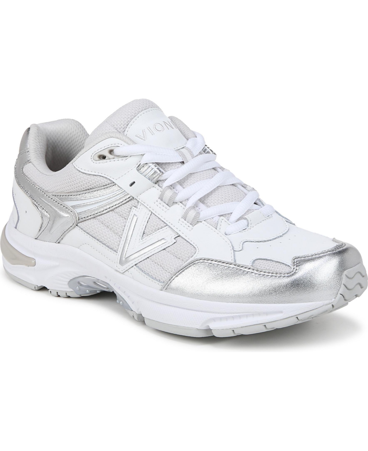 Click here for Vionic Womens 23Walk 2.0 Walking Shoes - White sil... prices