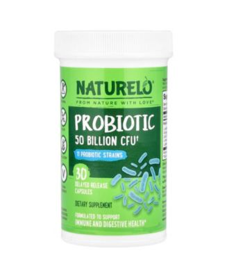 NATURELO Probiotic 50 Billion CFU - 30 Delayed Release Capsules - Macy's