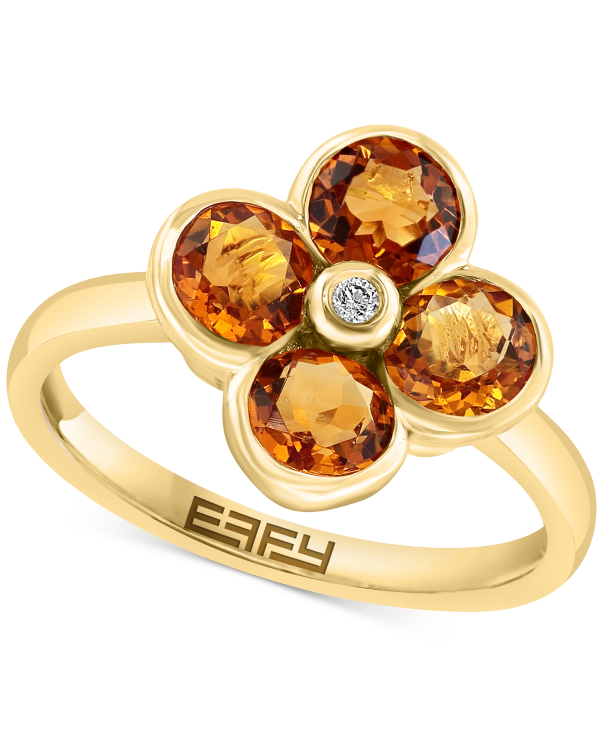 Click here for Effy Citrine (2-1/6 ct. t.w.) & Diamond Accent Flo... prices