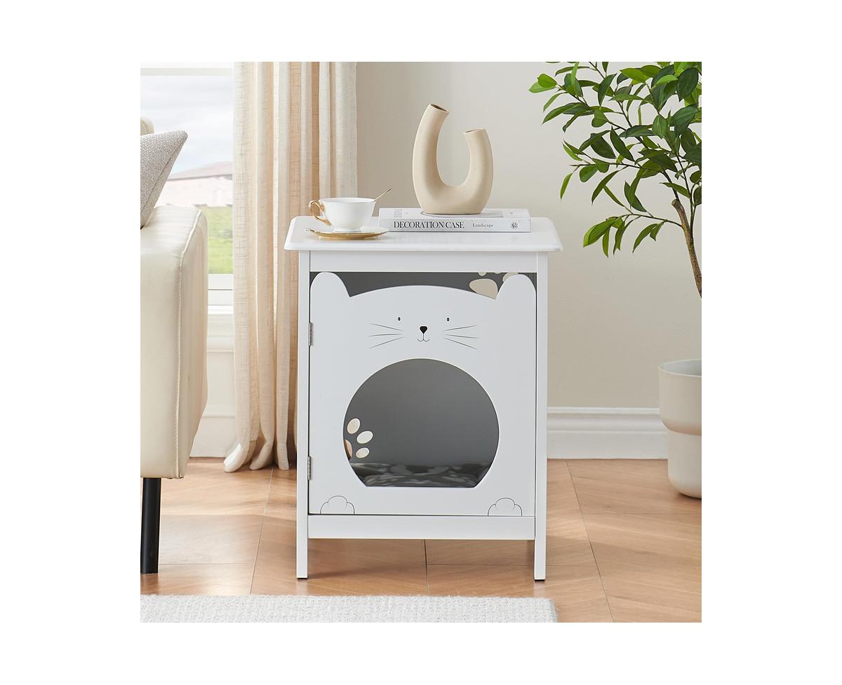 Click here for gaomon Nightstand & Cat House  Side Table Pet Hous... prices