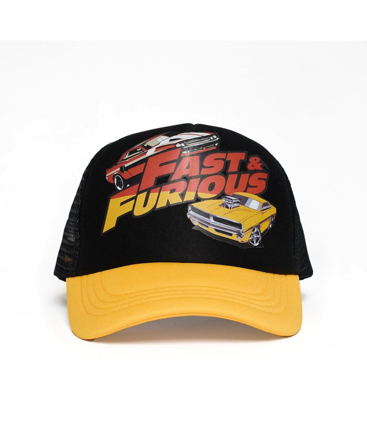 Click here for Reason Mens Fast Furious Print Trucker Hat - Black prices
