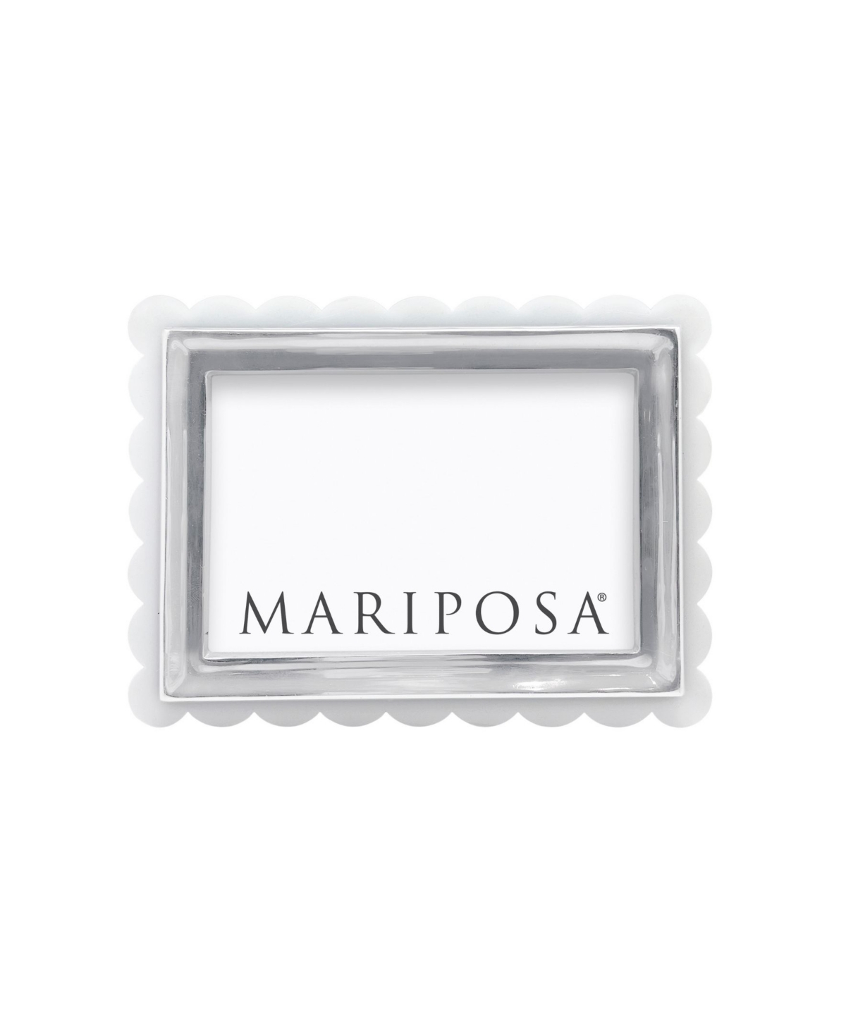 Click here for Mariposa Scallop Frame  4x6 - White prices