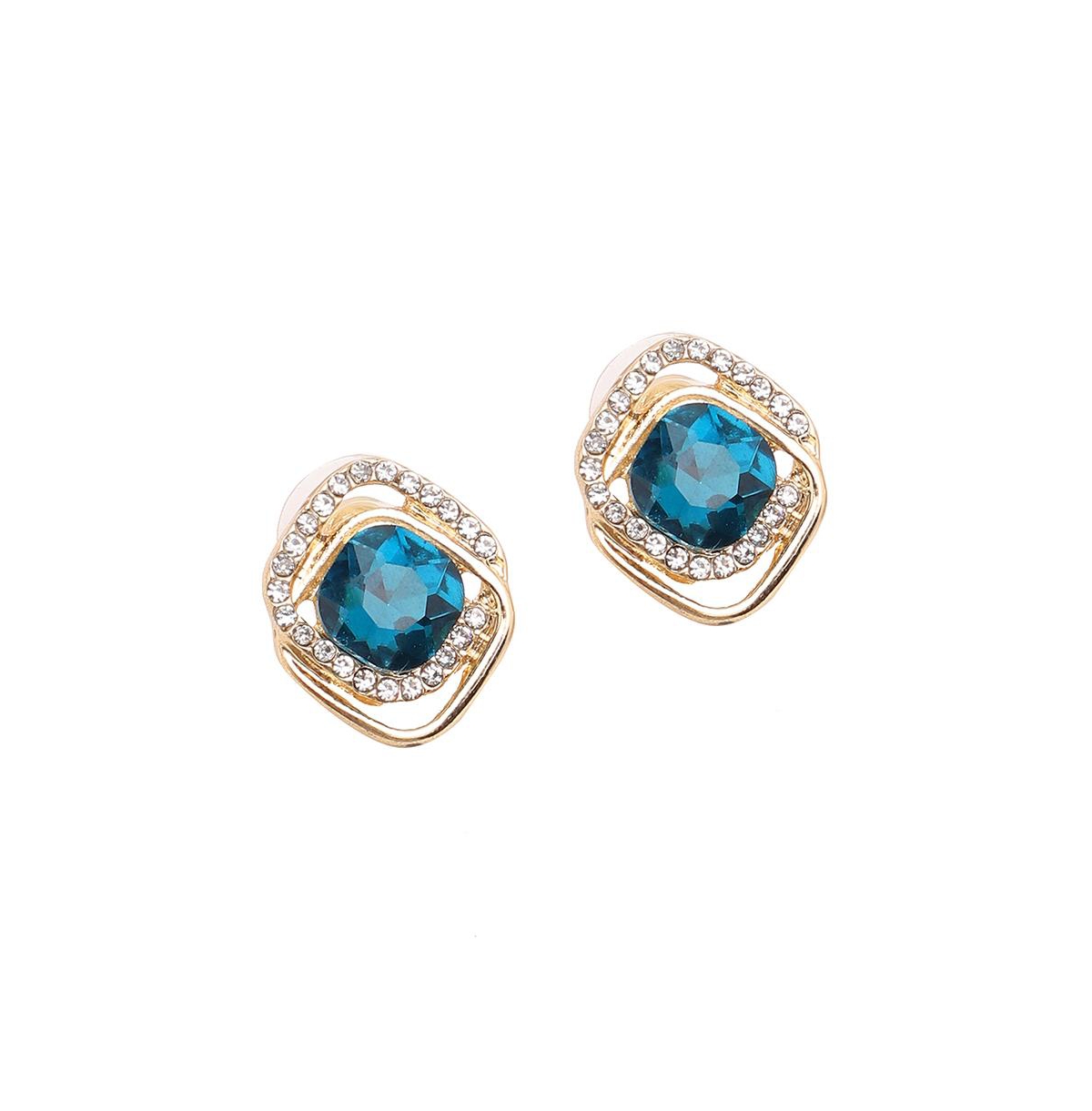 Click here for Sohi Womens Wrap Stud Earrings - Blue prices
