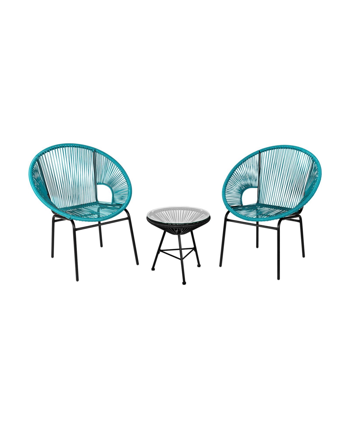 Click here for Sugift 3PCS Patio Acapulco Furniture Bistro Set wi... prices