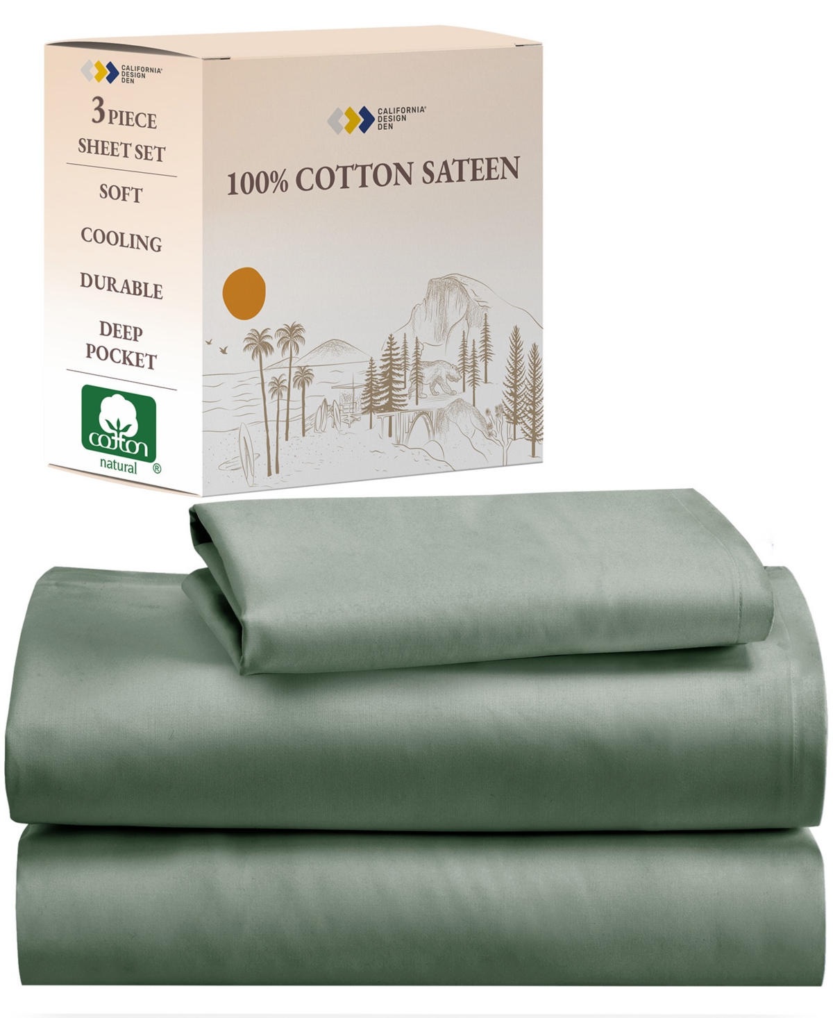 Click here for Soft 100 Cotton Sheets Set - Cooling Durable Satee... prices