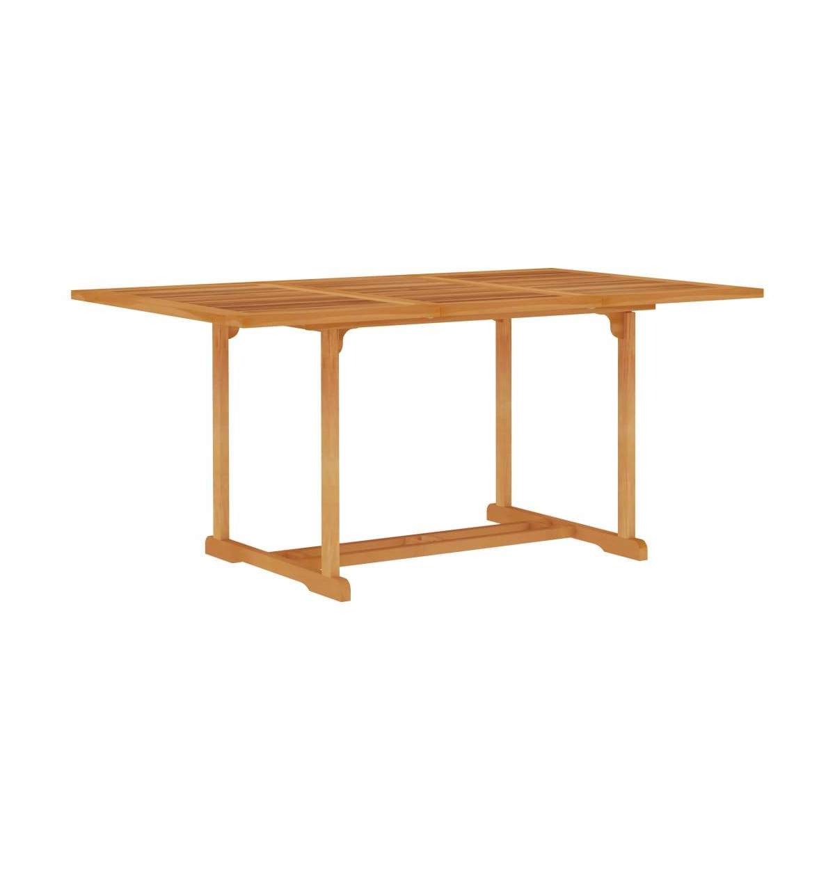Click here for vidaXL Patio Table 59.1x35.4x29.5 Solid Teak Wood... prices