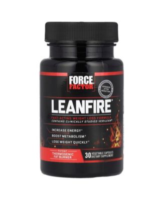Force Factor LeanFire Thermogenic Pre Workout and Fat Burner with Green ...