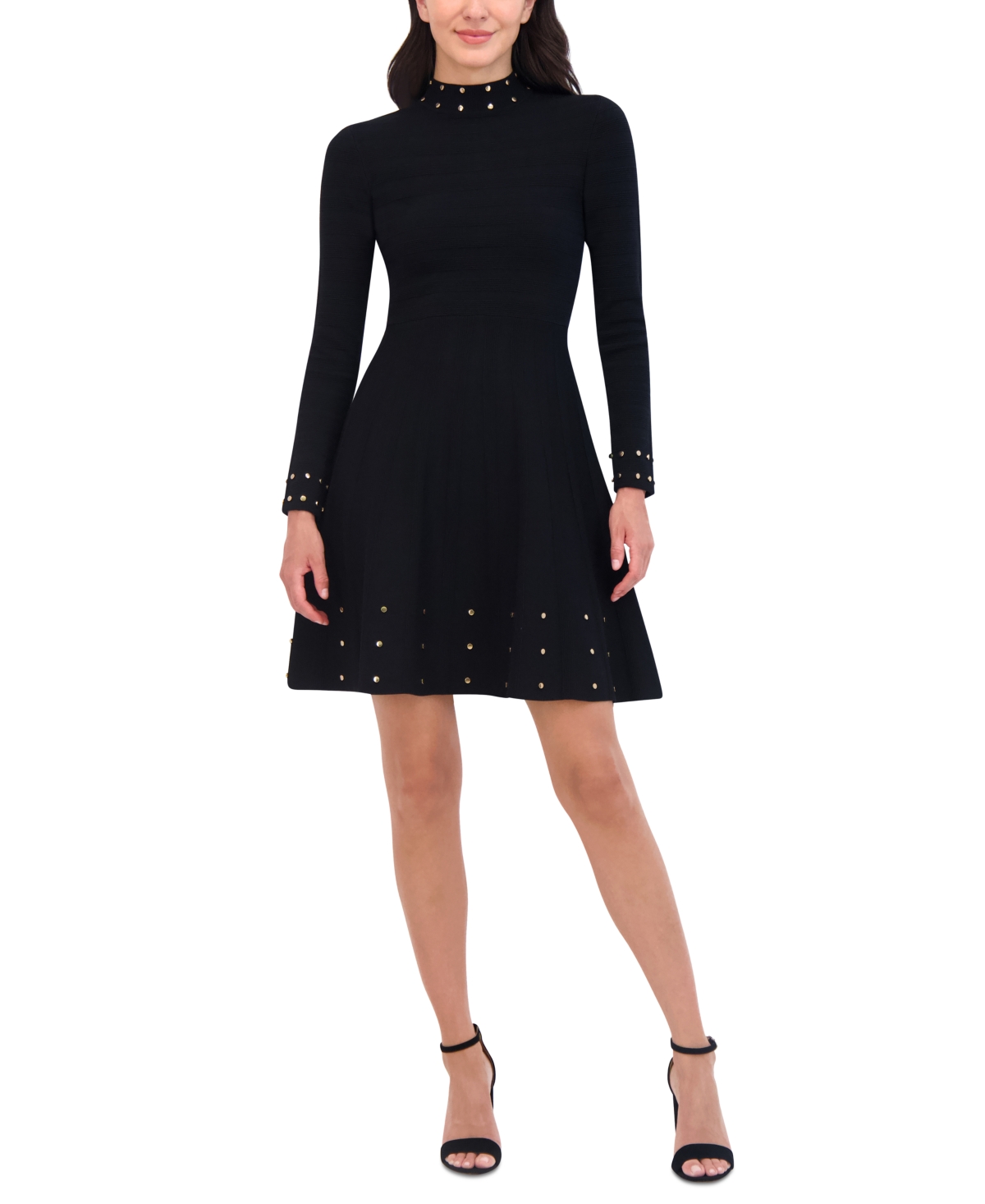 Click here for Vince Camuto Womens Embellished Mock Neck Dress -... prices