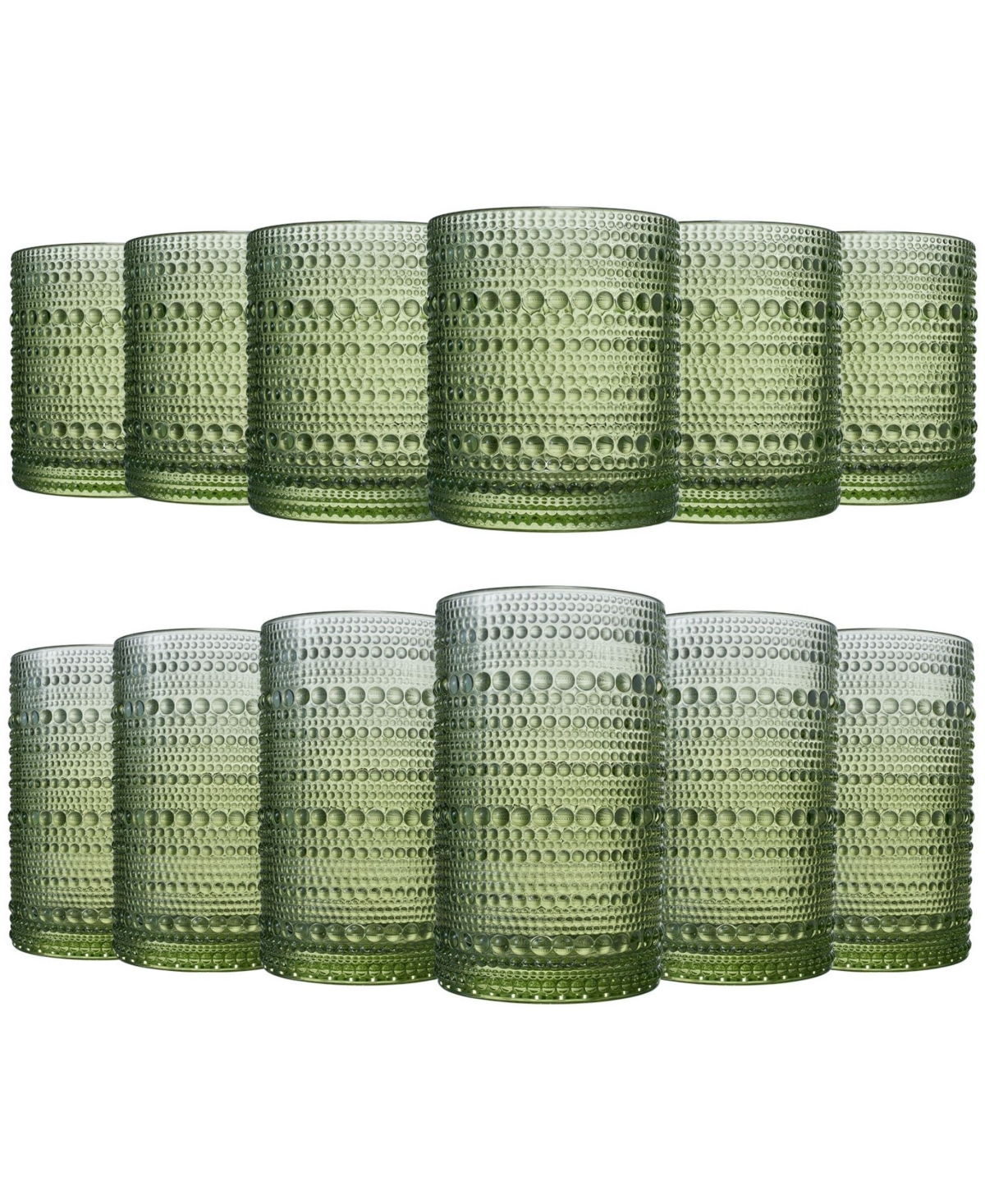 Click here for The Wine Savant Green Vintage Hobnail Colored Bead... prices