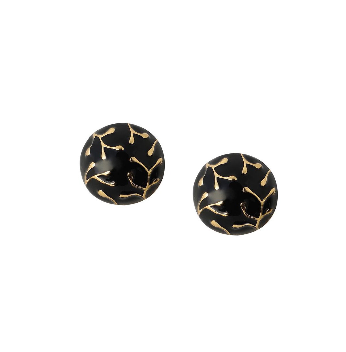 Click here for Sohi Womens The Twig Stud Earrings - Black prices