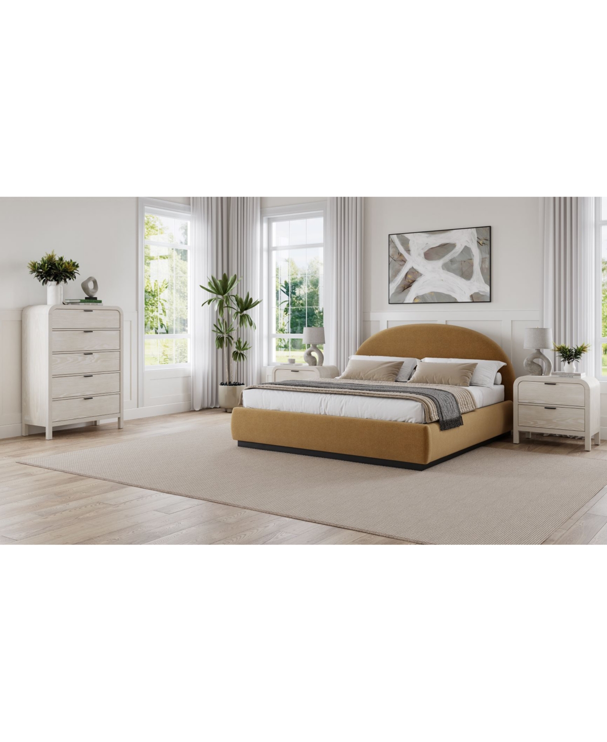 Click here for Lunare 3-Pc. Bedroom Set (Queen Bed  Chest & Night... prices