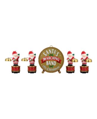 Mr. Christmas 6" Animated Santas Marching Band - Macy's