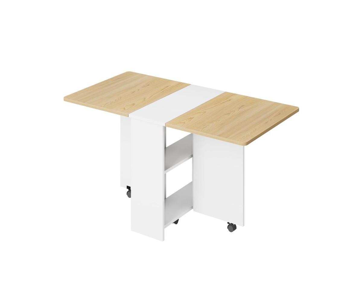 Click here for gaomon Space Saving Folding Dining Table with 2 Ti... prices