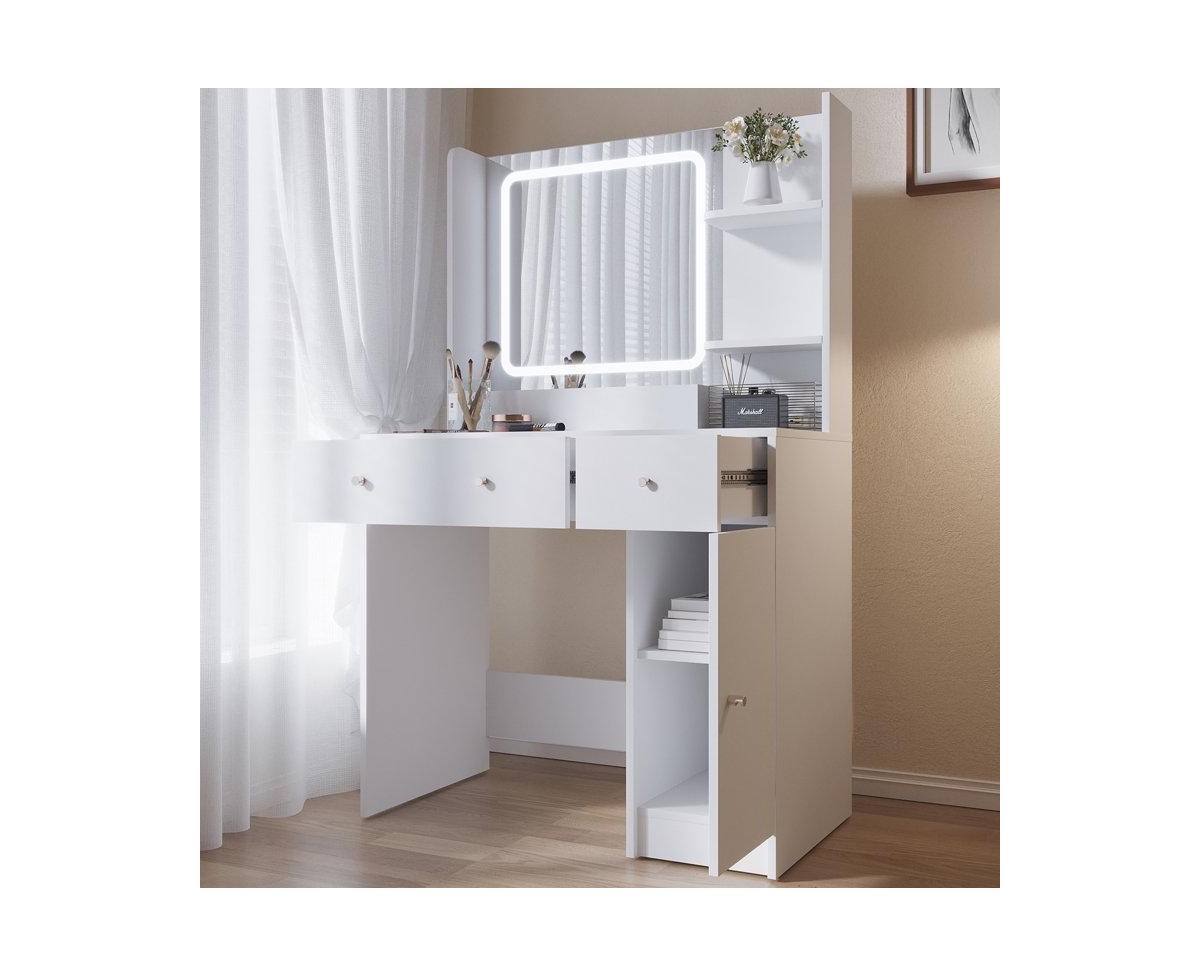 Click here for Sugift Large Modern Vanity Set with Three Level St... prices