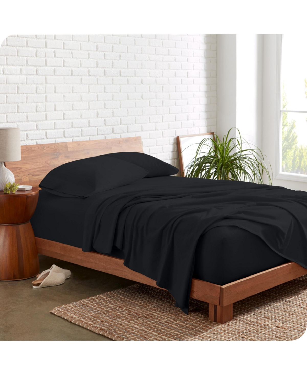 Click here for Bare Home Organic Jersey Sheet Set - Black prices