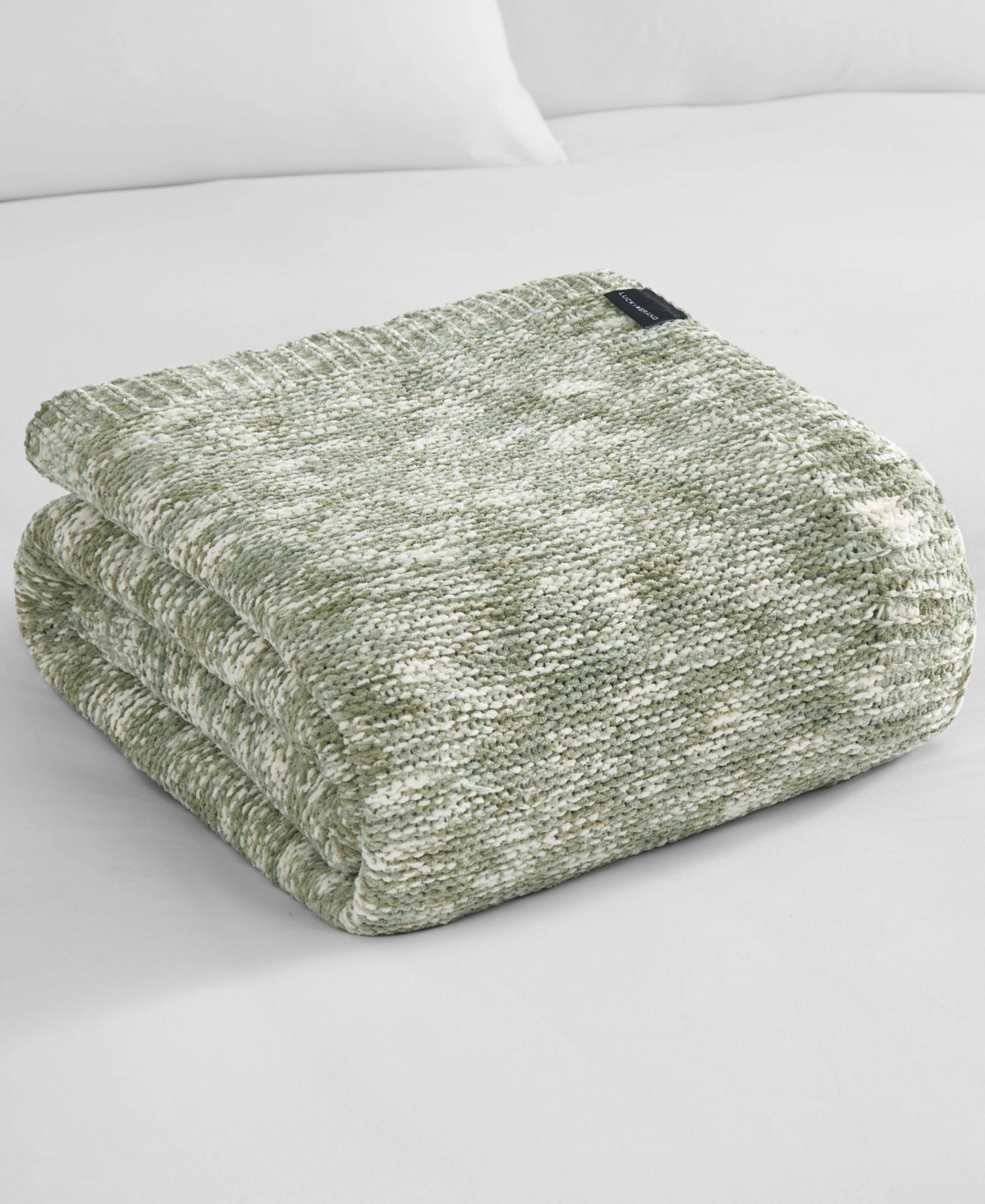 Click here for Lucky Brand Logan Chenille Throw  50 x 70 - Taupe/... prices