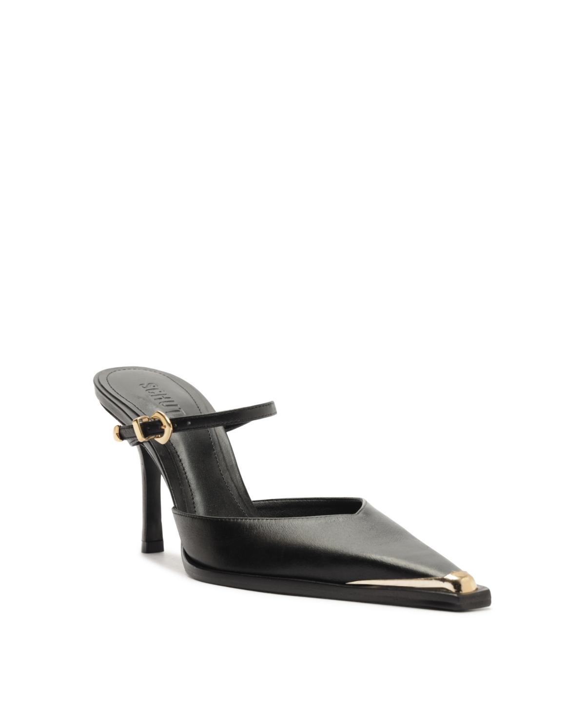 Click here for Schutz Womens Charlotte Buckle Mules - Black prices