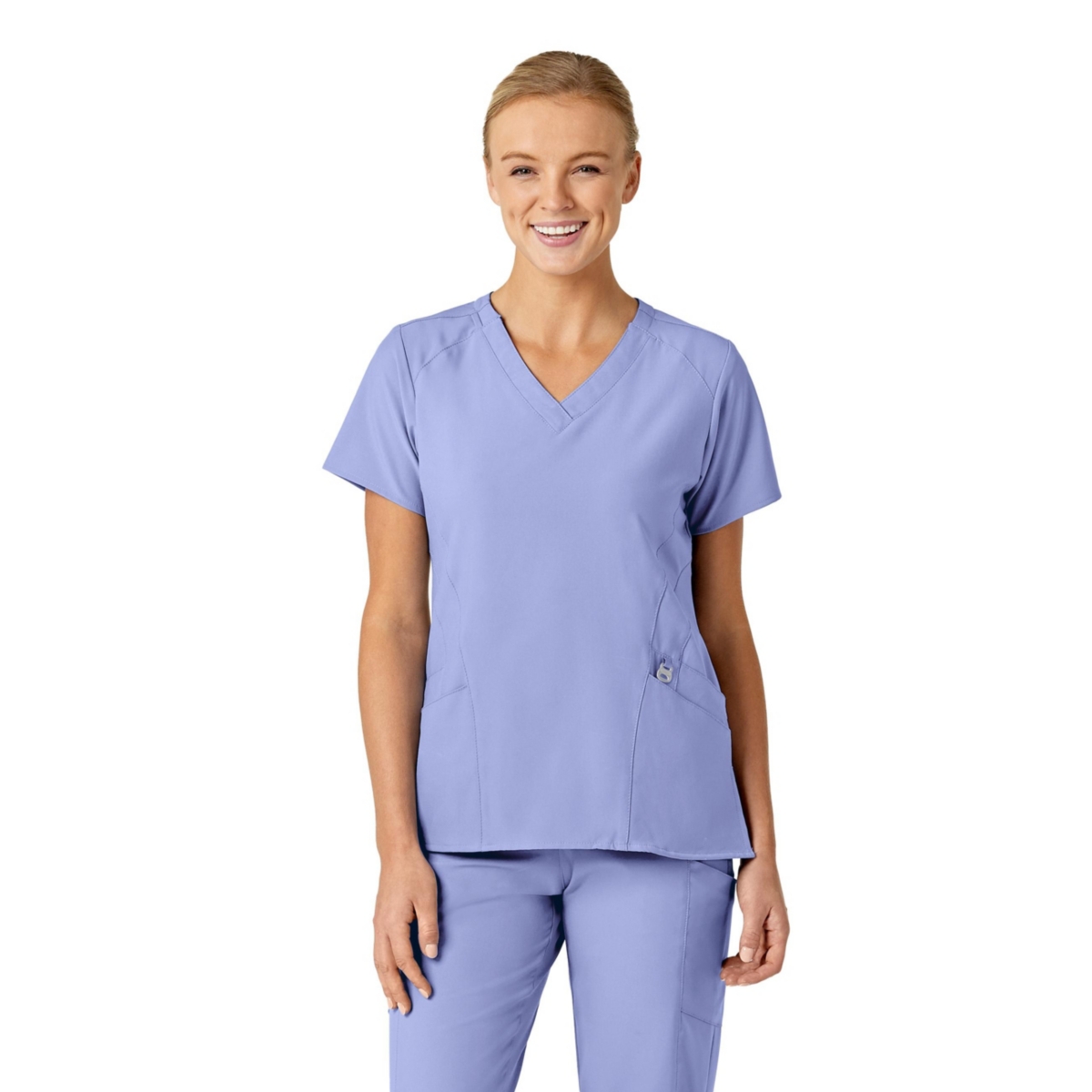 Click here for Wink Plus Size W123 Stylized V-Neck Scrub Top - Ce... prices