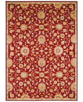 kathy ireland Home Ancient Times Ancient Treasures Red 3'9" x 5'9" Area ...