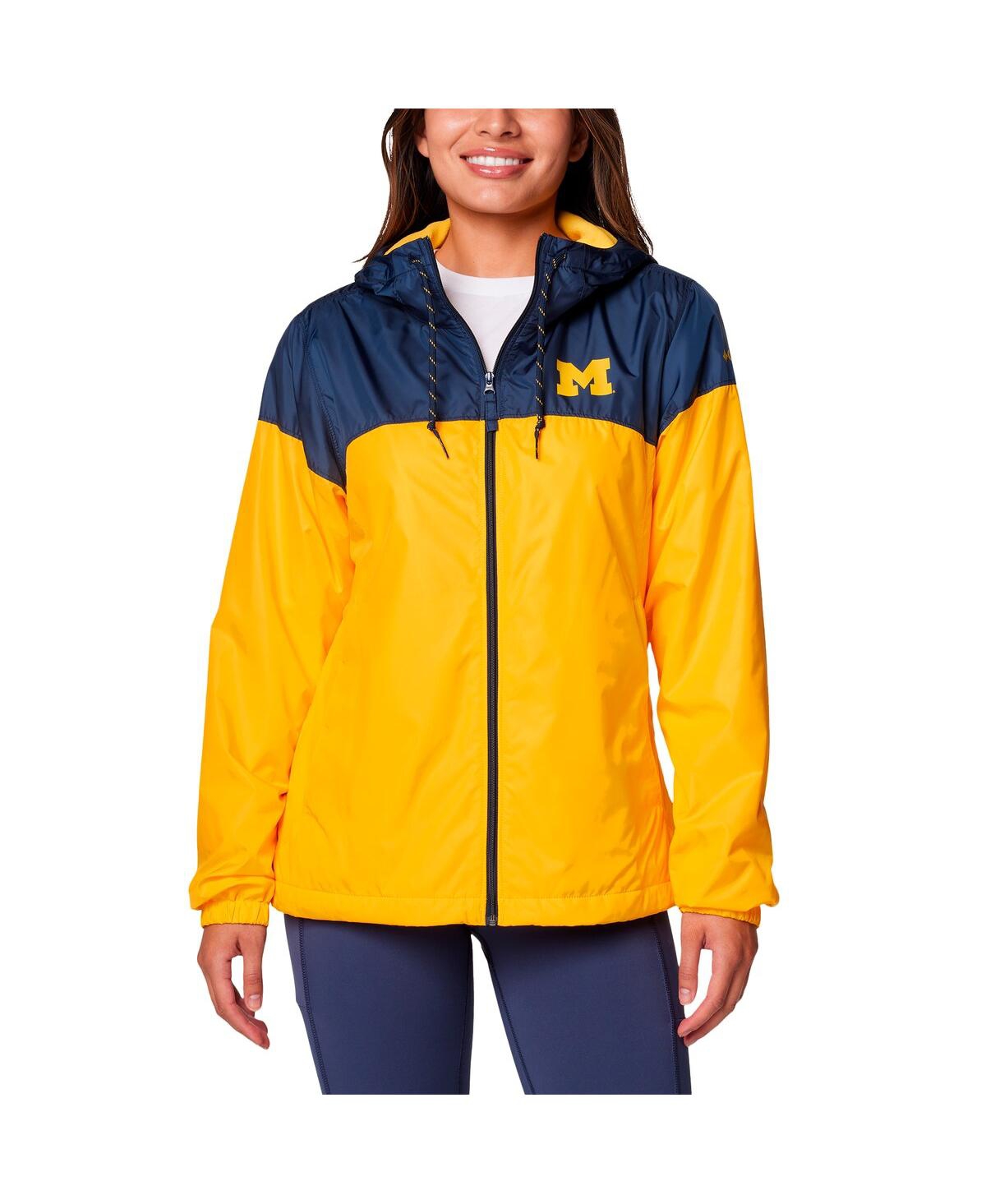Click here for Columbia Womens Navy/Maize Michigan Wolverines Fla... prices