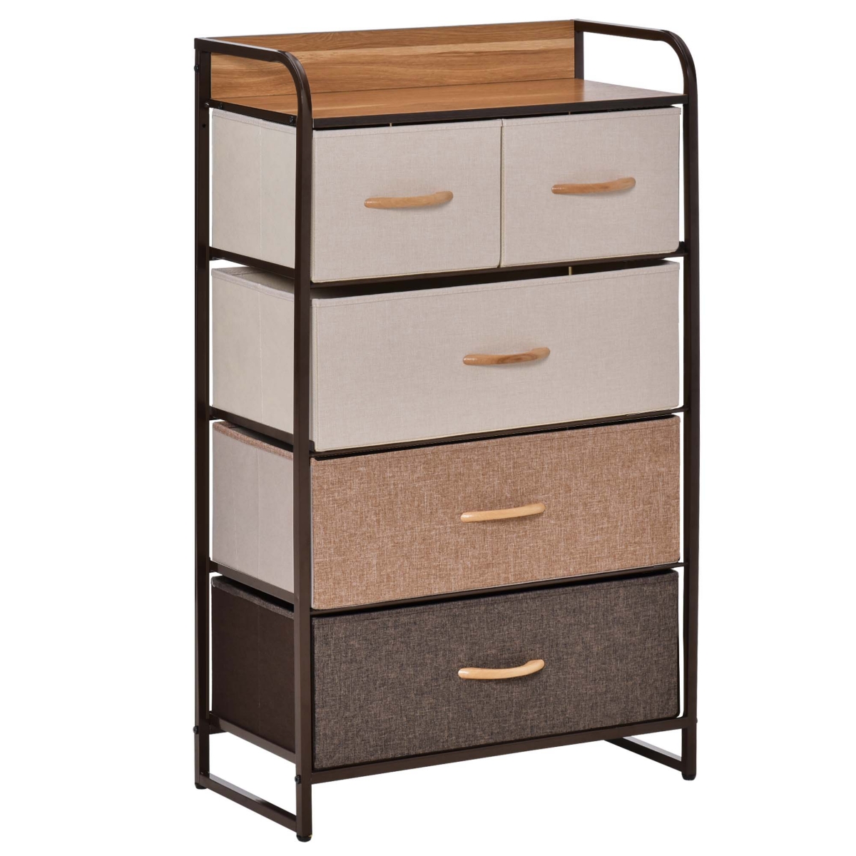 Click here for Homcom 5-Drawer Fabric Dresser Tower with Steel Fr... prices