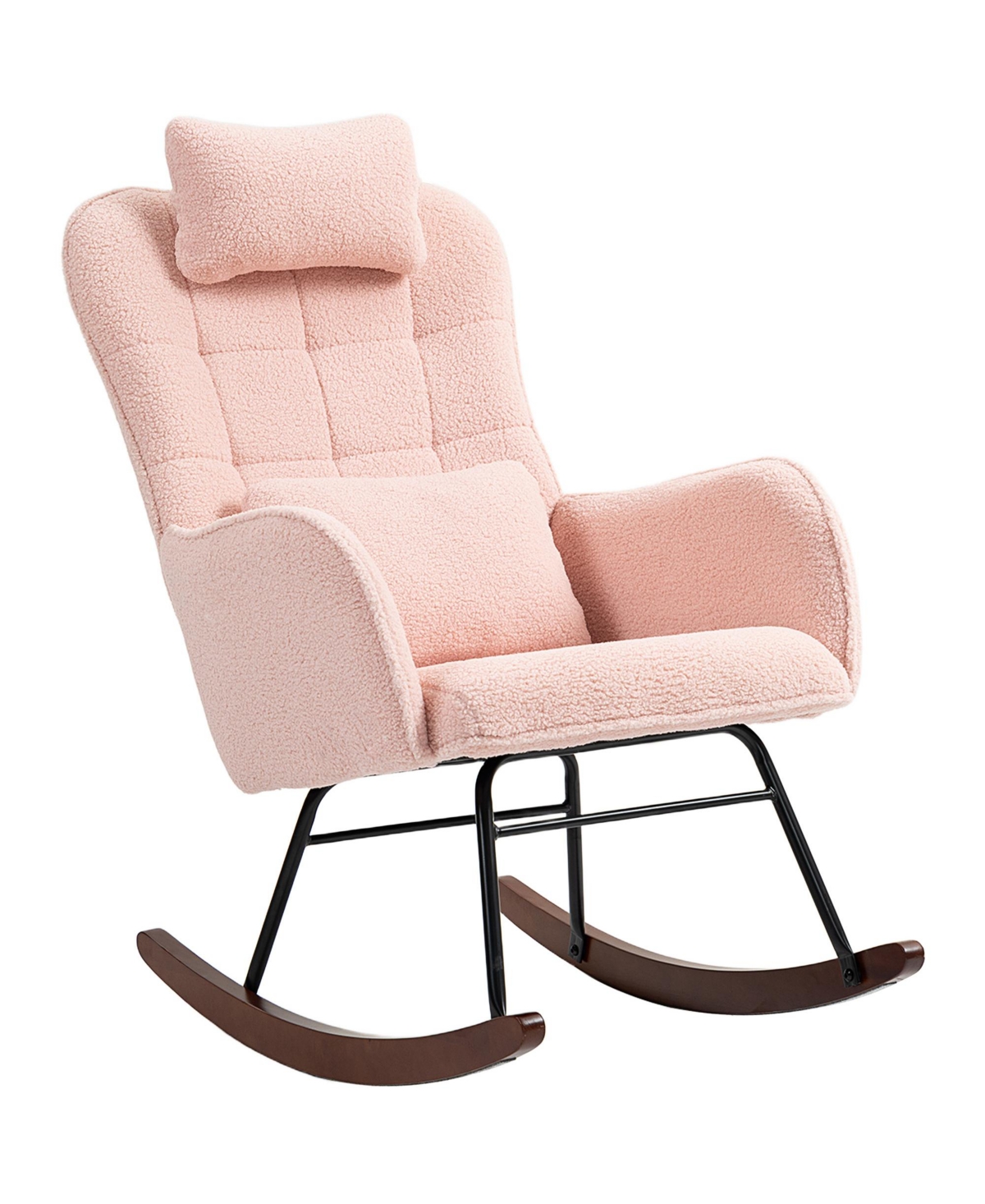 Click here for Homcom Teddy Fleece Rocking Chair with Headrest an... prices