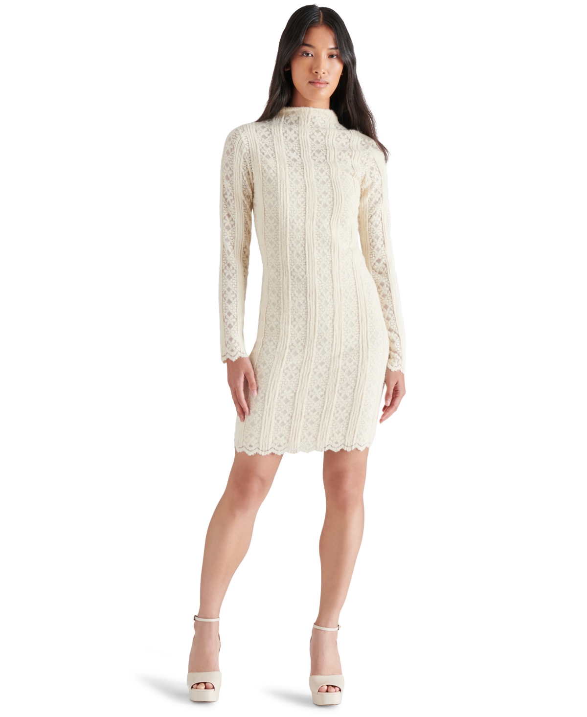 Click here for Steve Madden Womens Nafia Mock Neck Mini Dress - S... prices