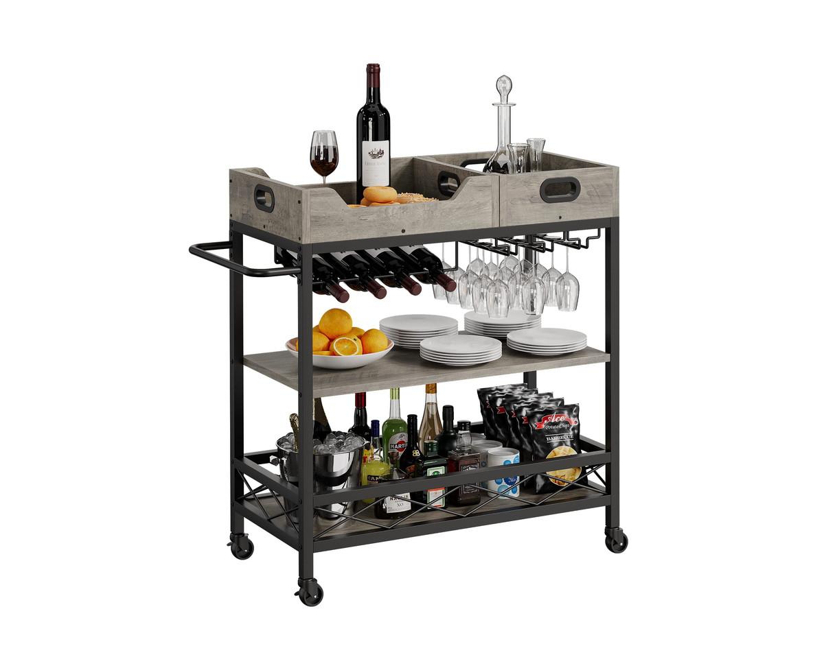 Click here for gaomon Bar Carts for The Home with 2 Portable Tray... prices