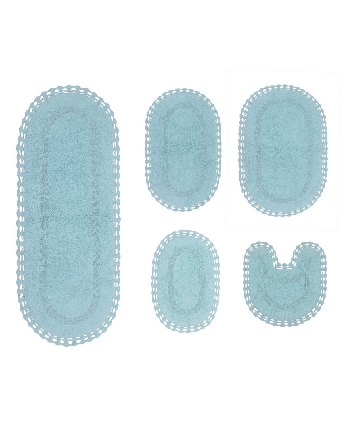 Click here for Home Weavers Hampton Crochet Reversible 5-Pc. Bath... prices