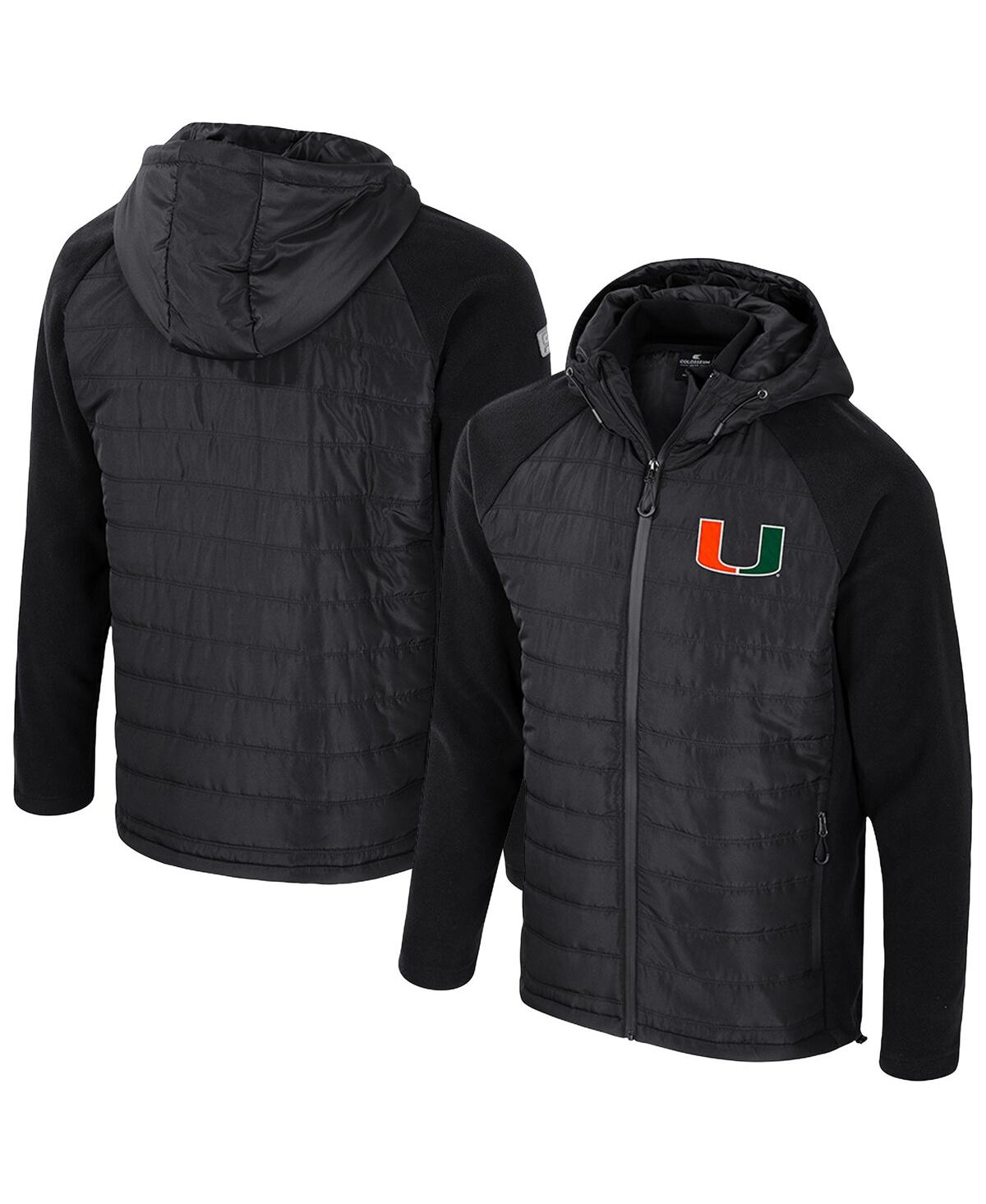 Click here for Colosseum Mens Black Miami Hurricanes Block The Su... prices