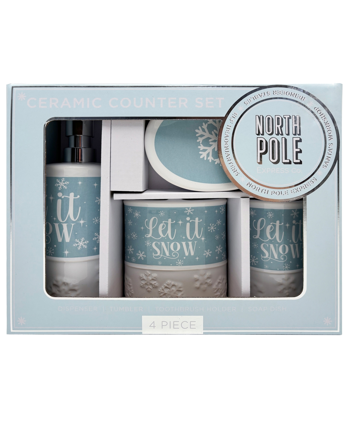 Click here for North Pole Express Let It Snow 4-Pc. Bathroom Acce... prices