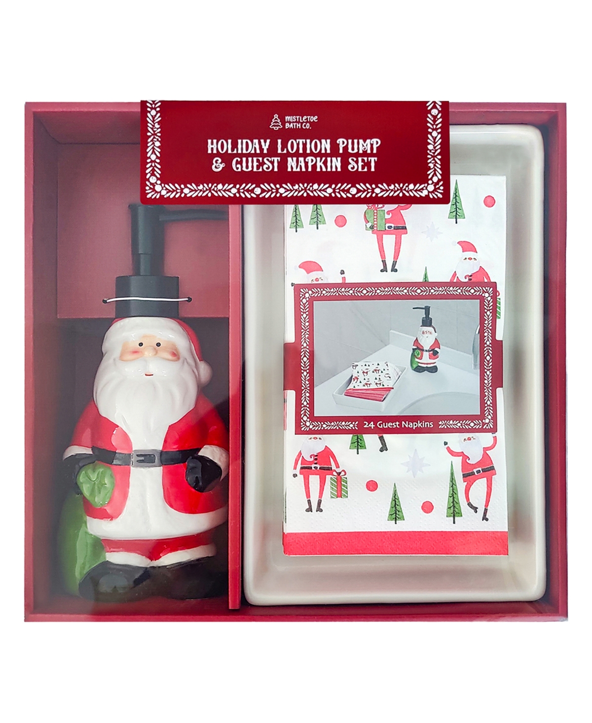 Click here for Mistletoe Bath Co. Santa 3-Pc. Bathroom Accessory... prices