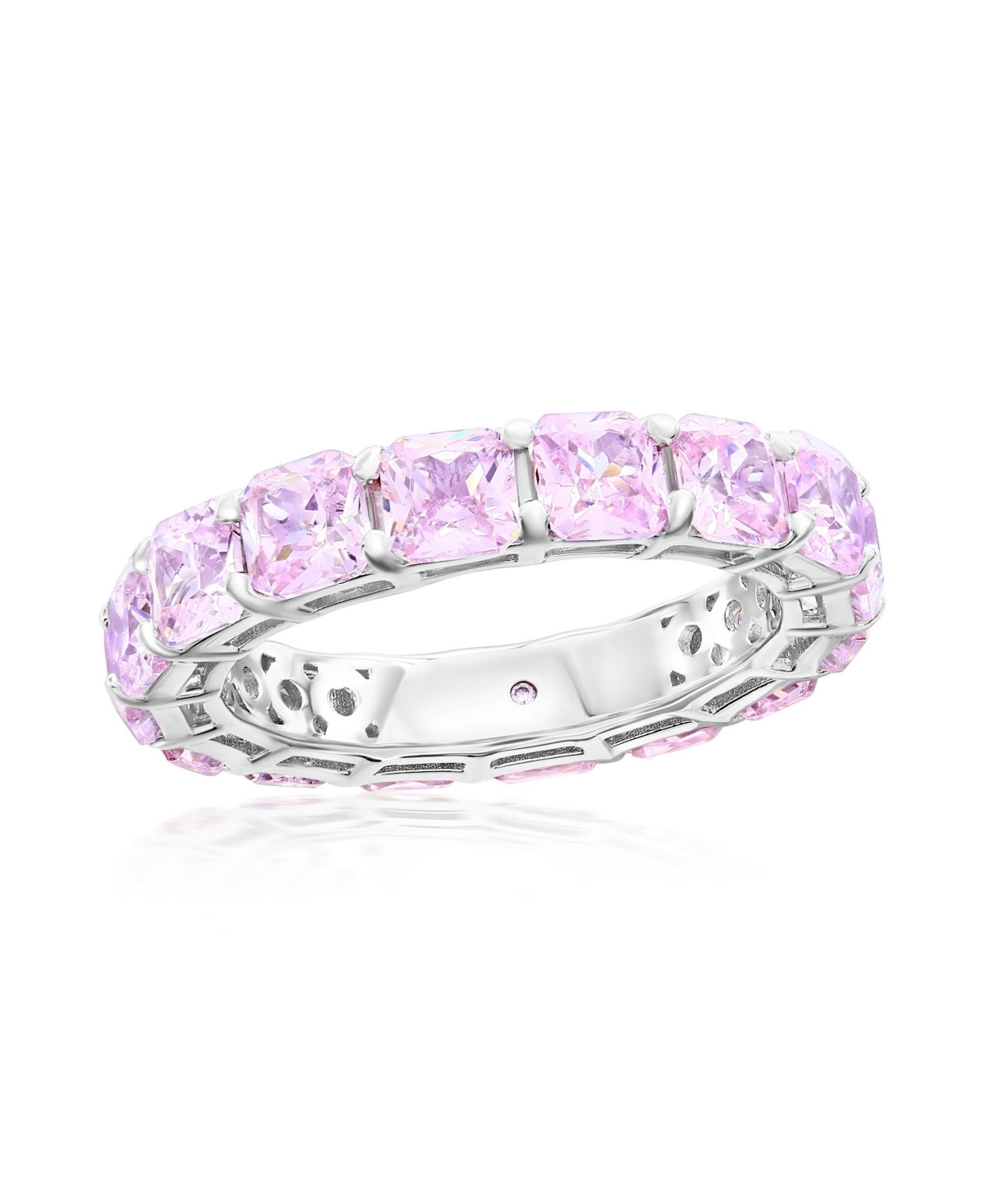 Click here for Suzy Levian Sterling Silver Cubic Zirconia Cushion... prices