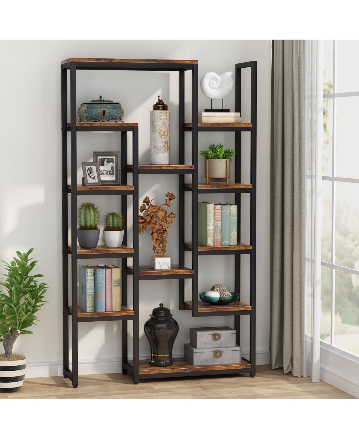 Click here for Tribesigns 12-Shelf Display Shelves Book Storage O... prices