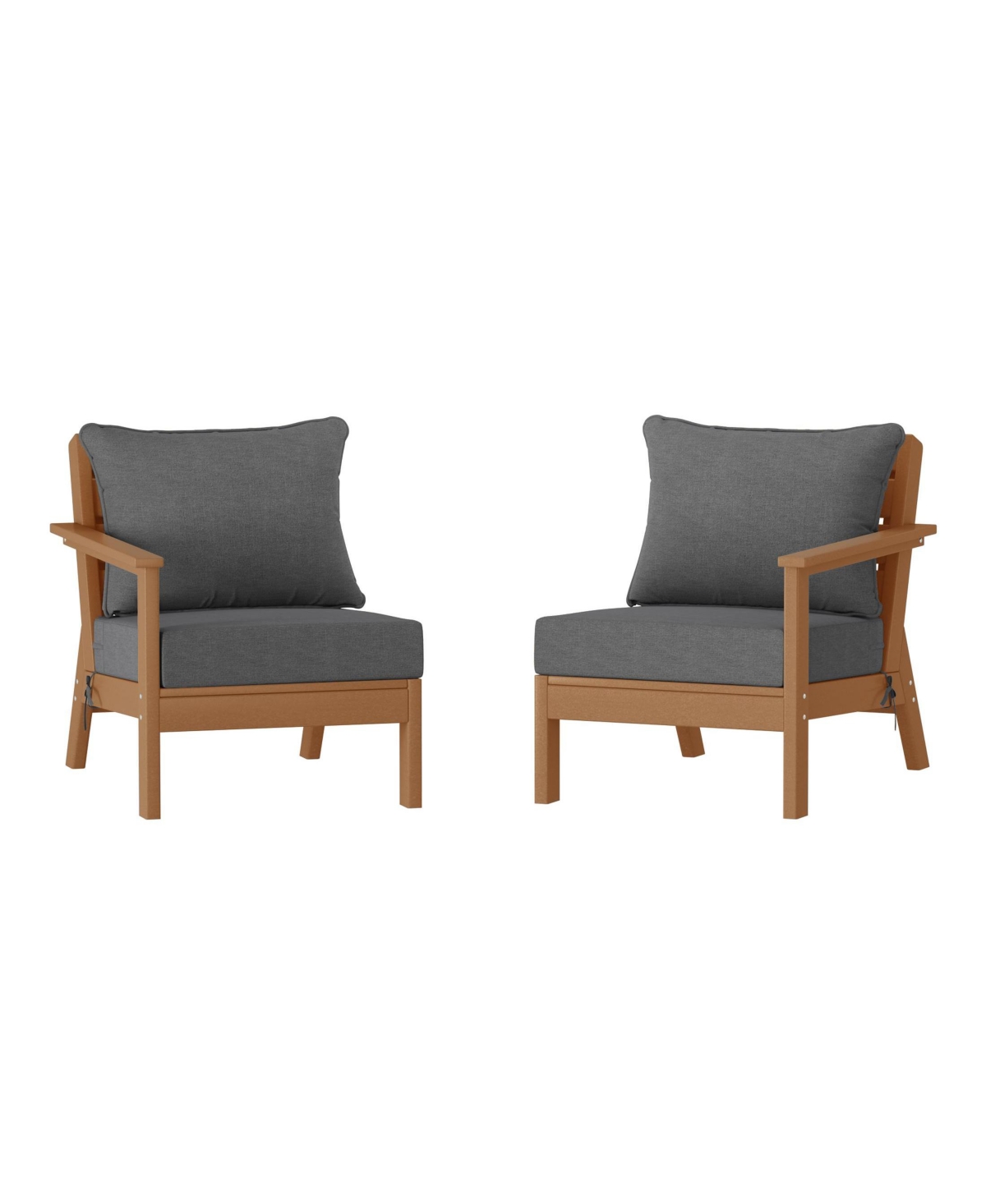 Click here for WestinTrends Outdoor Patio Hdpe Teak Loveseat Sofa... prices