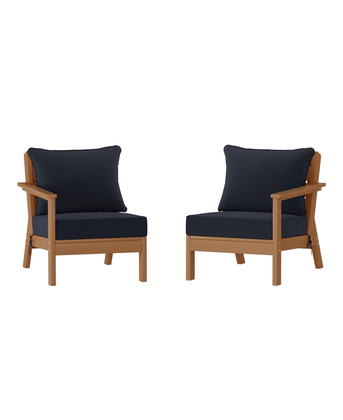 Click here for WestinTrends Outdoor Patio Hdpe Teak Loveseat Sofa... prices