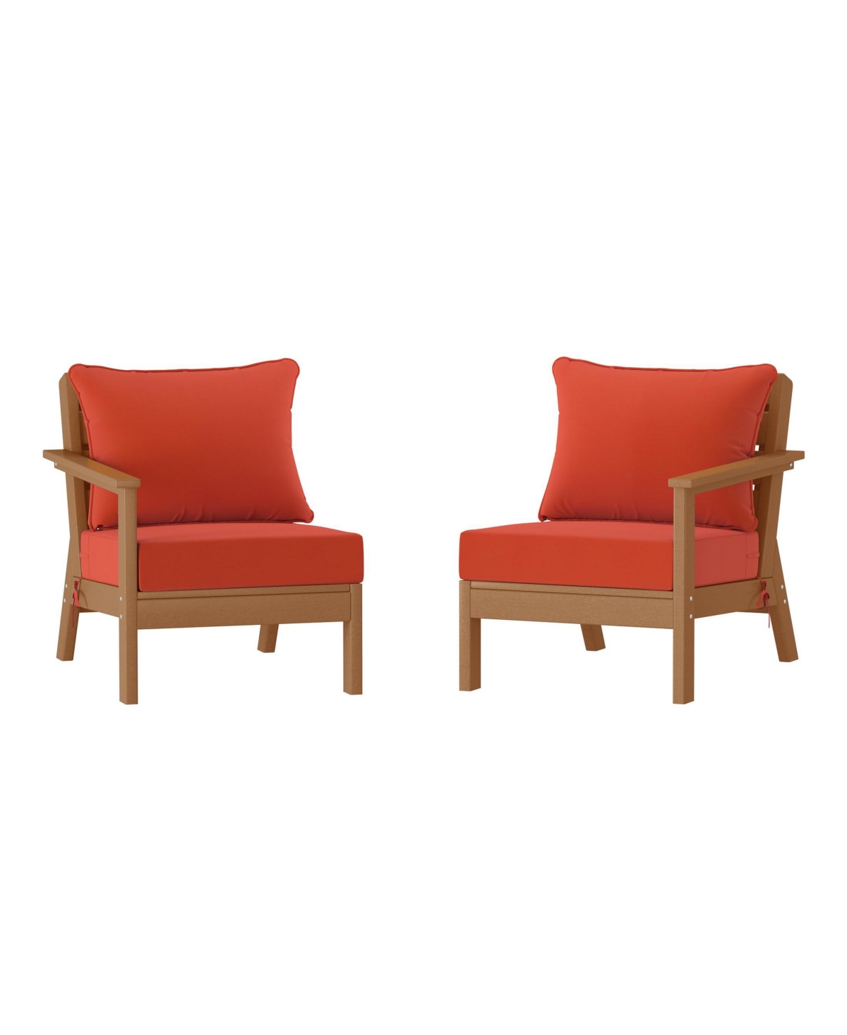 Click here for WestinTrends Outdoor Patio Hdpe Teak Loveseat Sofa... prices