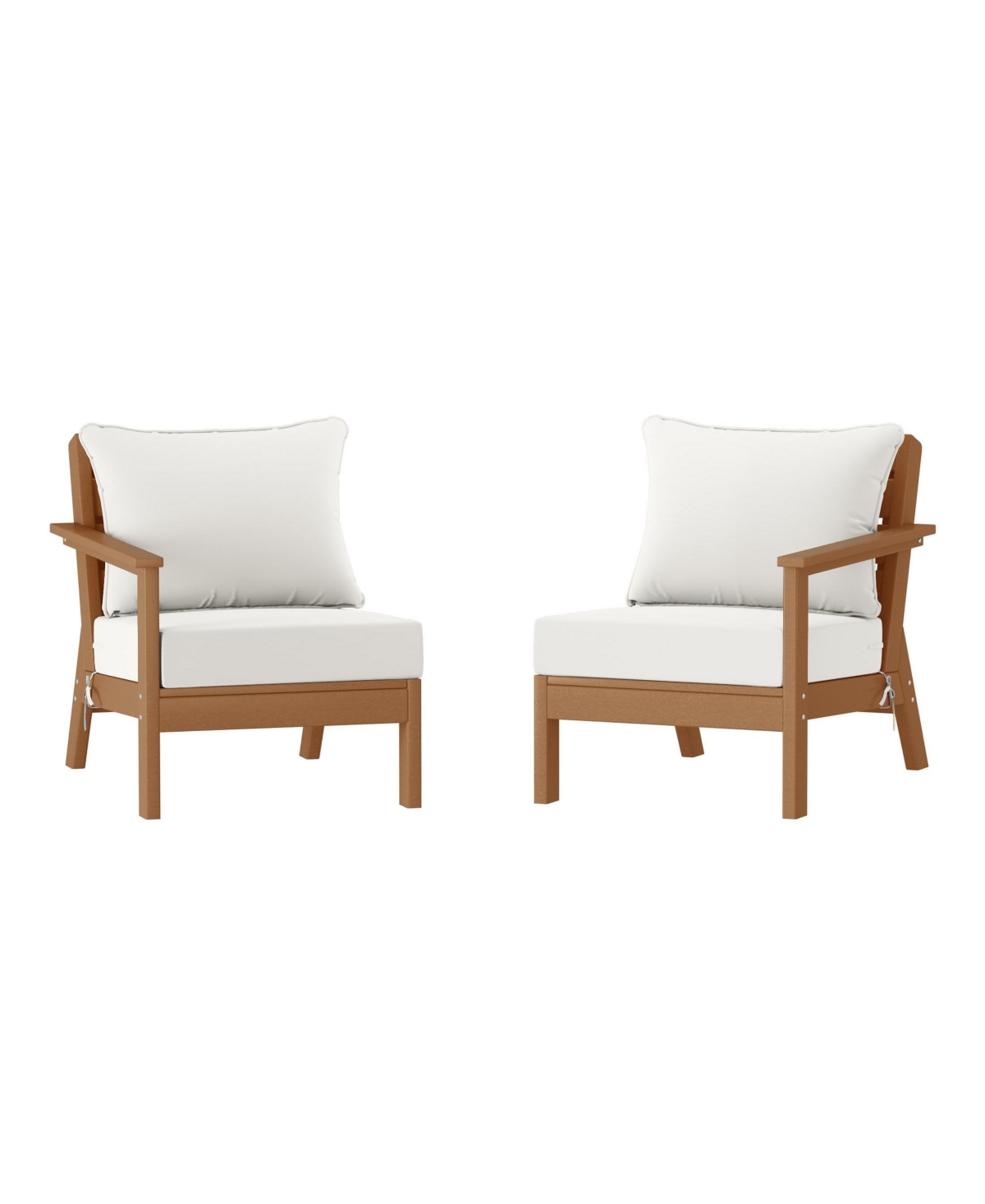 Click here for WestinTrends Outdoor Patio Hdpe Teak Loveseat Sofa... prices