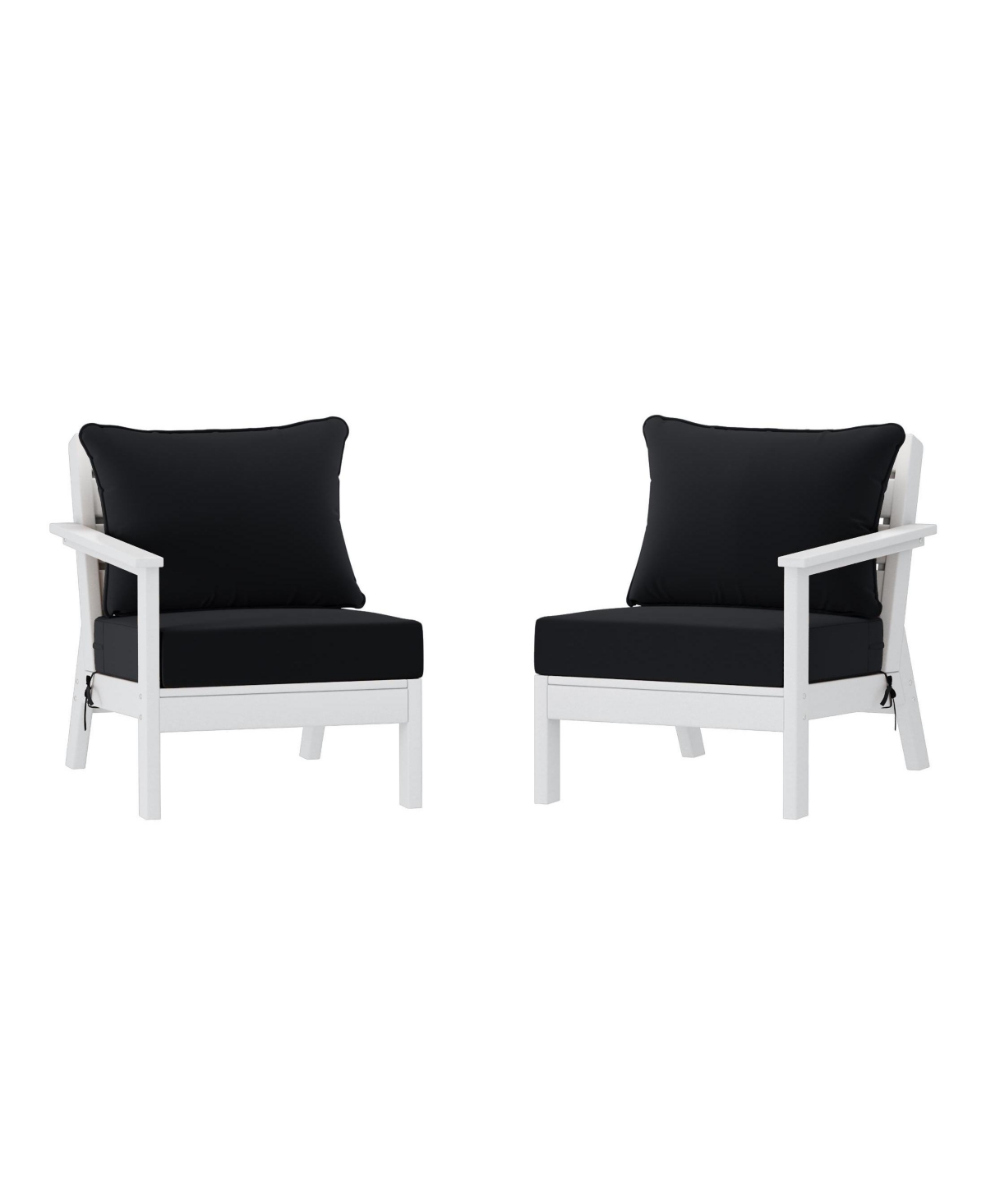 Click here for WestinTrends Outdoor Patio Hdpe White Loveseat Sof... prices